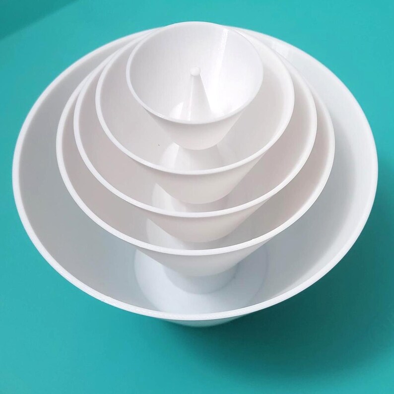 Stackable Rim Cones for Mugs and Bowls, Pottery and Ceramics - Five ...
