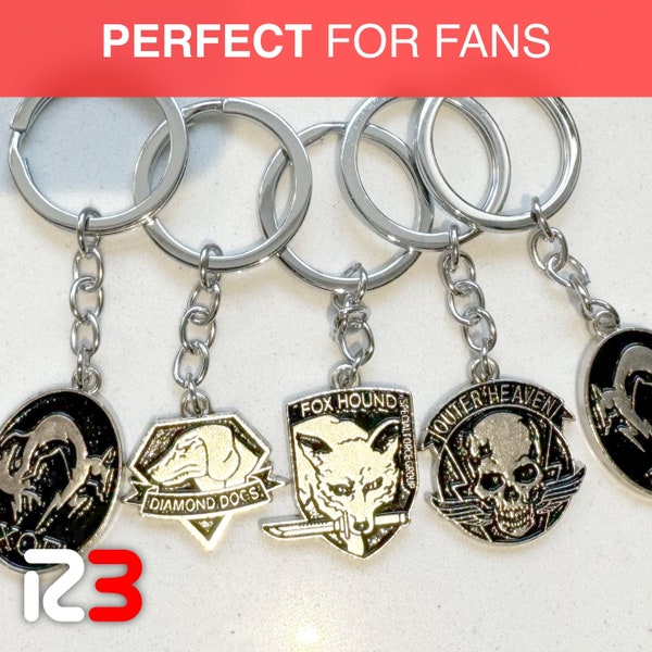 Metal Gear Keychain - Etsy