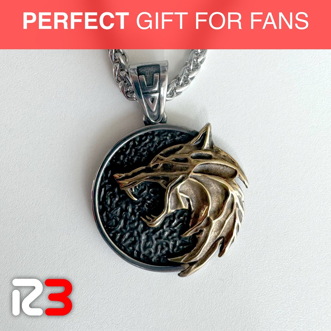 Unofficial Witcher Wolf School Medallion Replica High-quality Novel ...