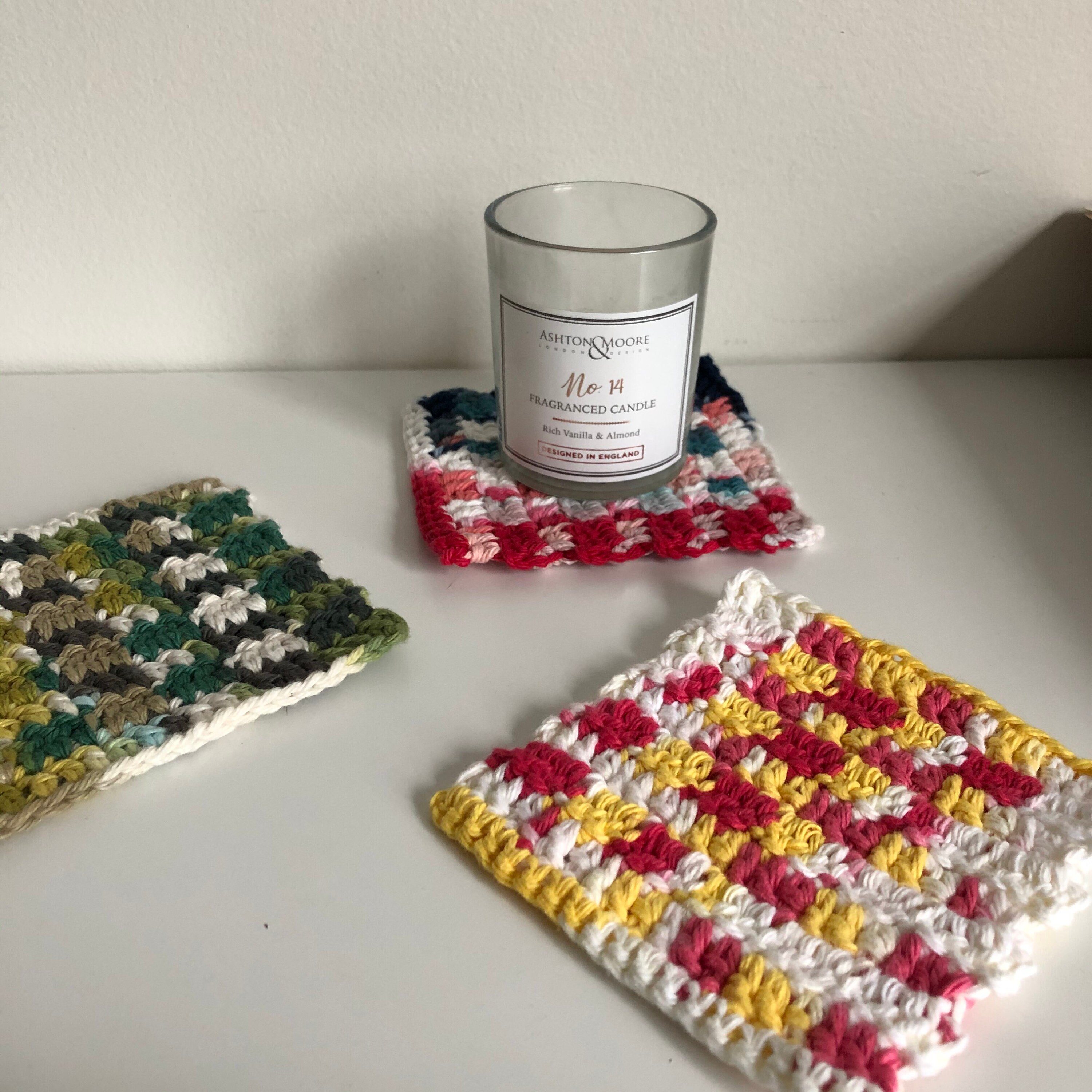 Crochet PDF Pattern - Abstract Checkered Coasters - Etsy