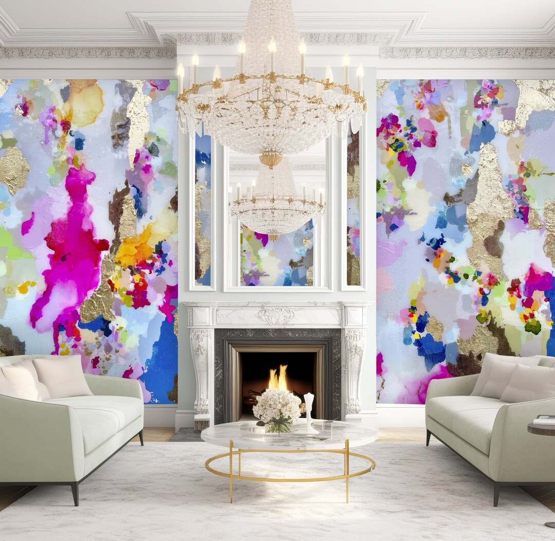 Periwinkle Wall Mural Removable Wallpaper Peel and Stick - Etsy