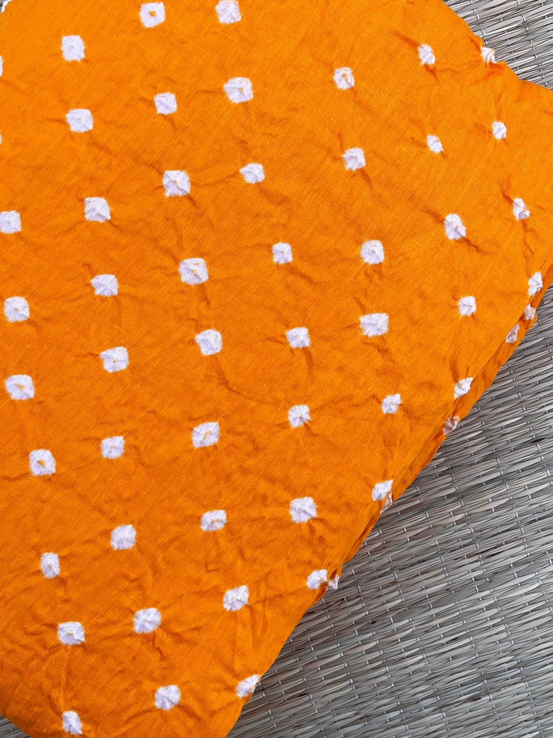 Golden Bandhani Fabric, Cotton Fabric by Yard - Etsy