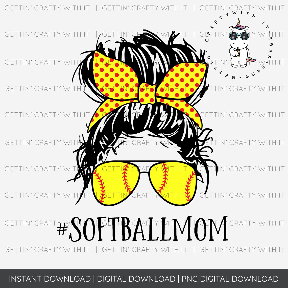 Softball Mom PNG Digital Download Digital Download - Etsy