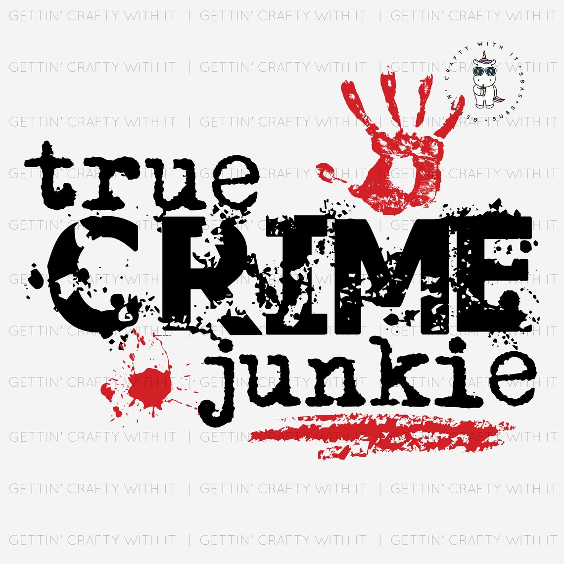 True Crime Junkie PNG Digital Download | Etsy