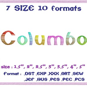 Columbo Blending Embroidery Fonts Machine Embroidery Designs Monogram ...