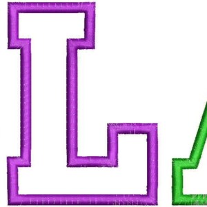 College Applique Font Embroidery Designs Machine Embroidery Designs ...