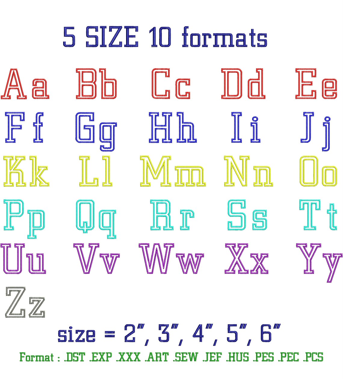 Civic Applique Font Embroidery Designs Machine Embroidery - Etsy