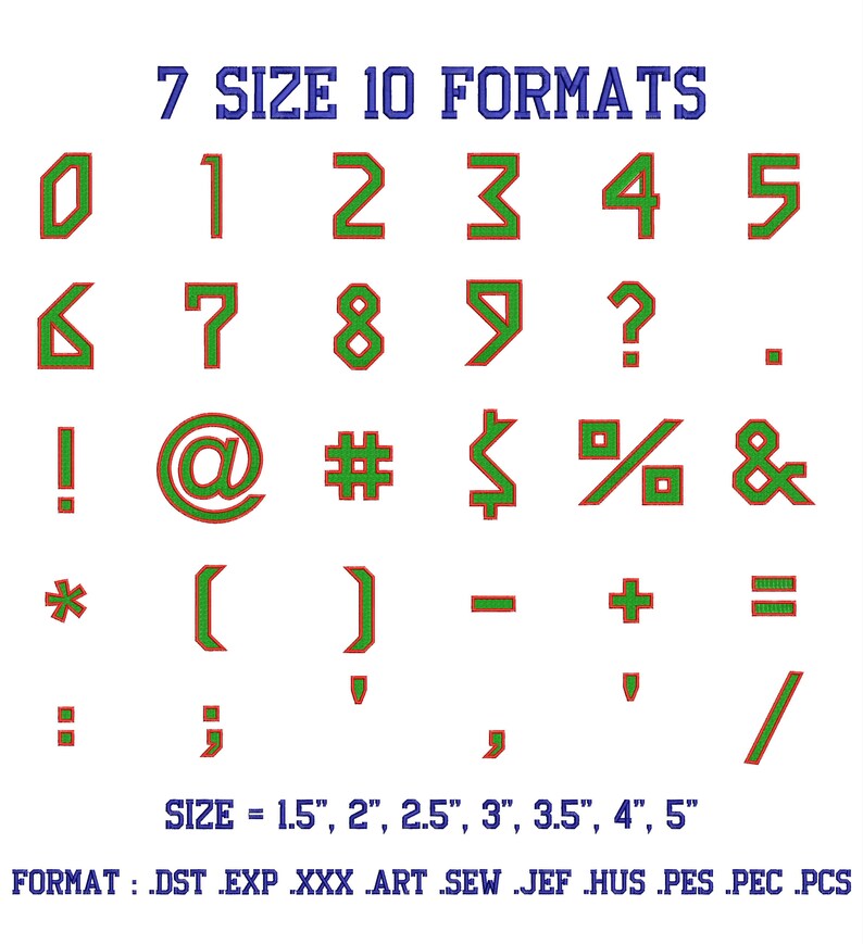 Angle Block 2 Colorfillsatin Embroidery Fonts Machine | Etsy