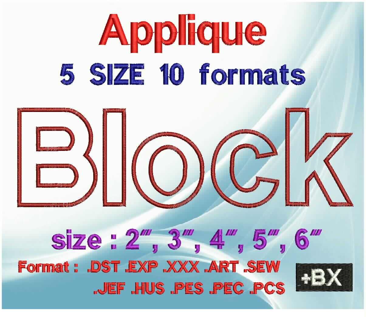 Block Applique Font Embroidery Designs Machine Embroidery Designs ...