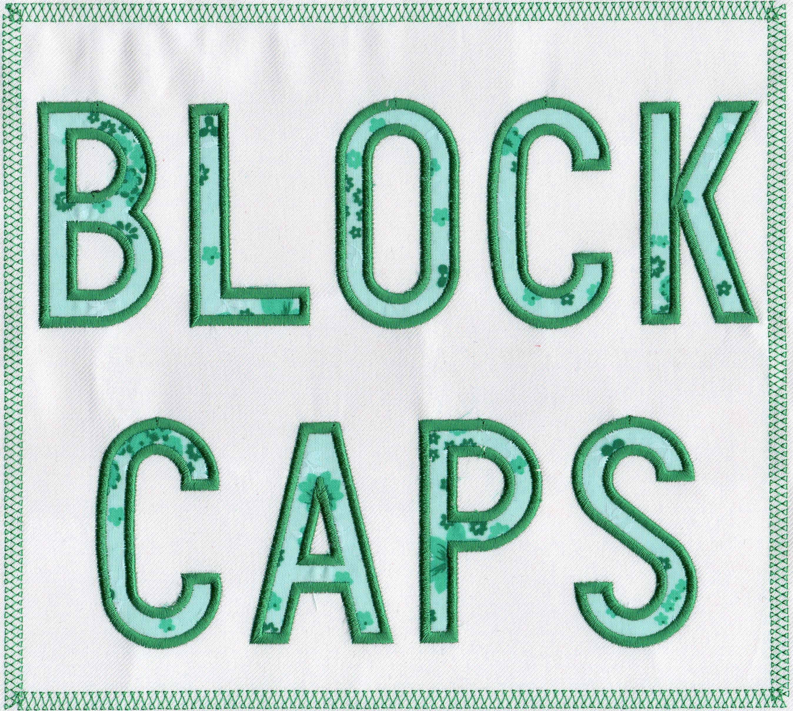 Block Caps Applique Font Embroidery Designs Machine Embroidery - Etsy
