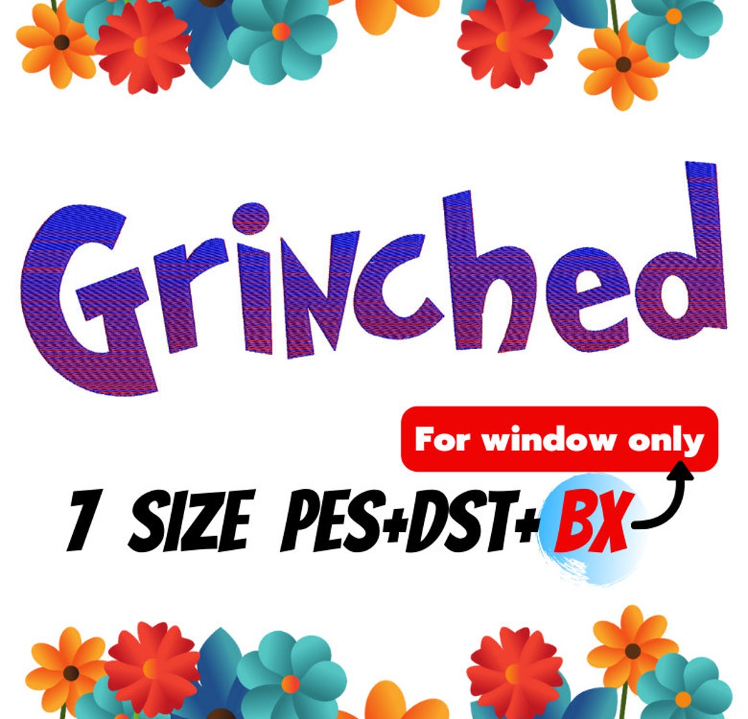 Grinched Blending Embroidery Fonts,machine Embroidery Designs,cartoon ...