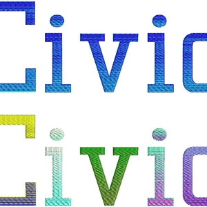 Civic Blending Embroidery Fonts Machine Embroidery Designs Monogram ...