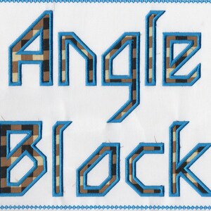 Angle Block Applique Font Embroidery Designs Machine Embroidery Designs ...