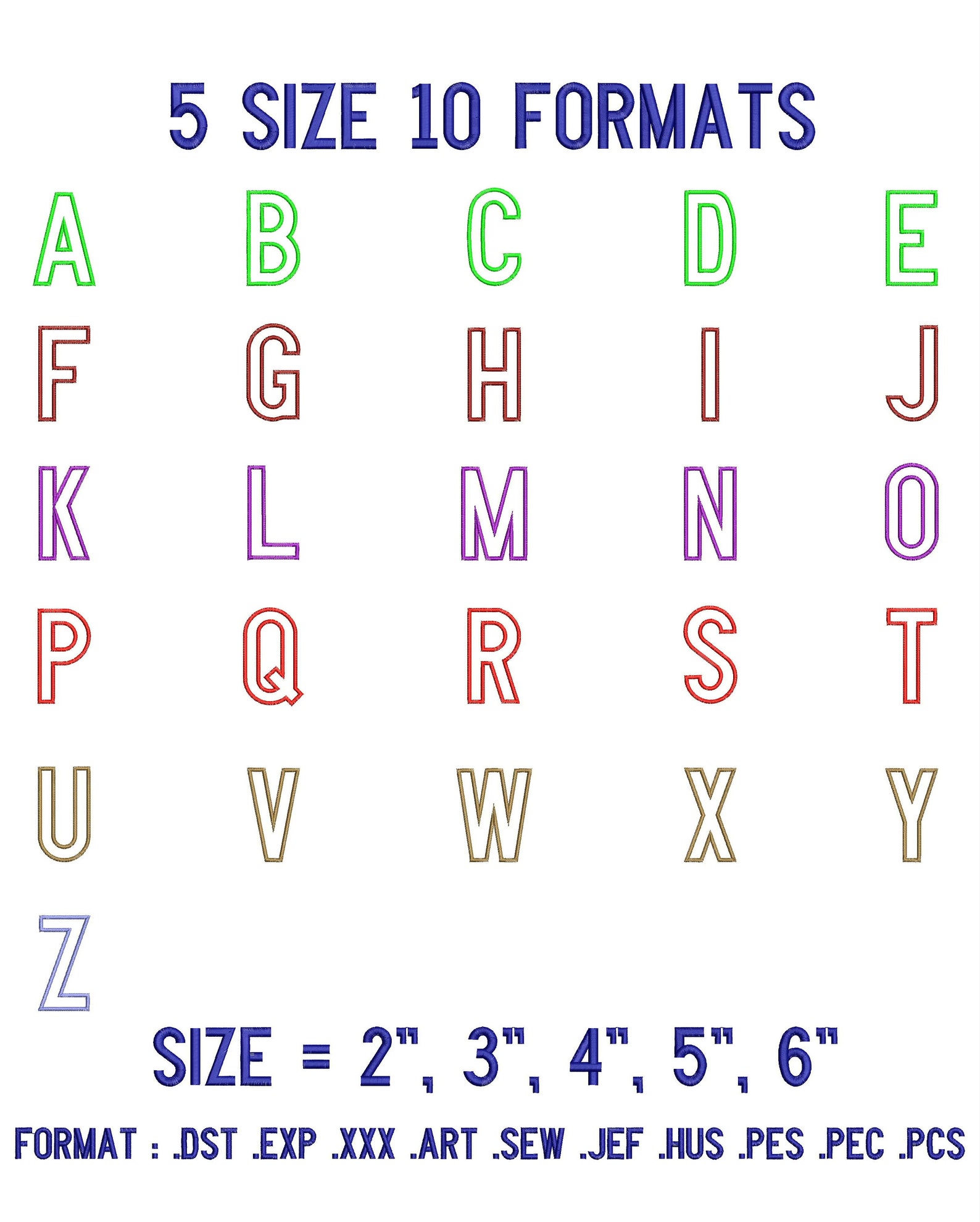 Block Caps Applique Font Embroidery Designs Machine Embroidery - Etsy