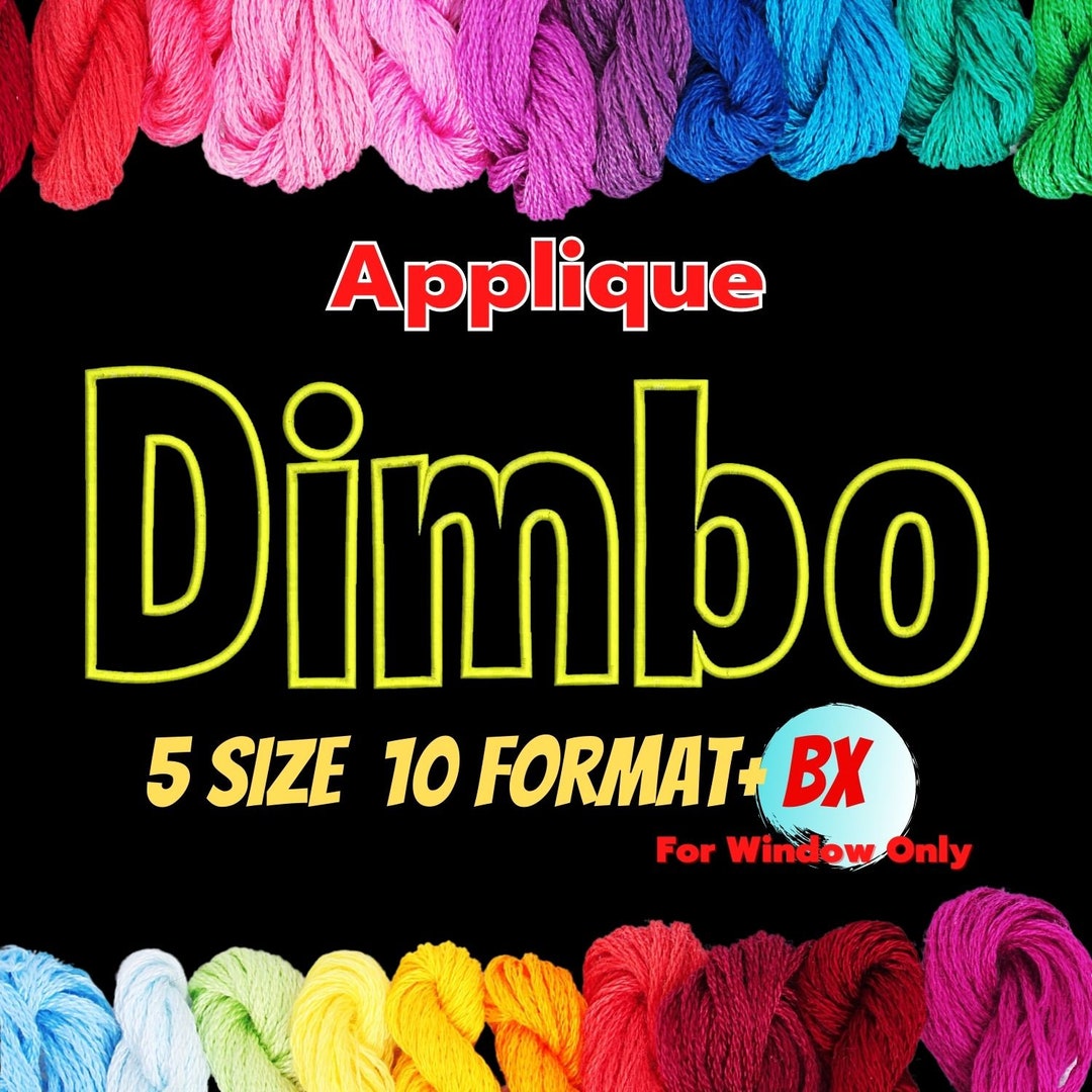 Dimbo Embroidery Applique Fonts and Designs,embroidery Machine ...