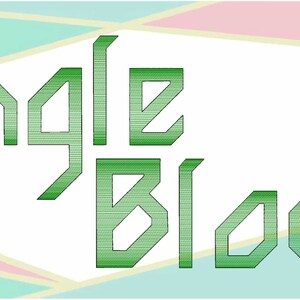 Angle Block Sketch Embroidery Font Machine Embroidery Designs Monogram ...