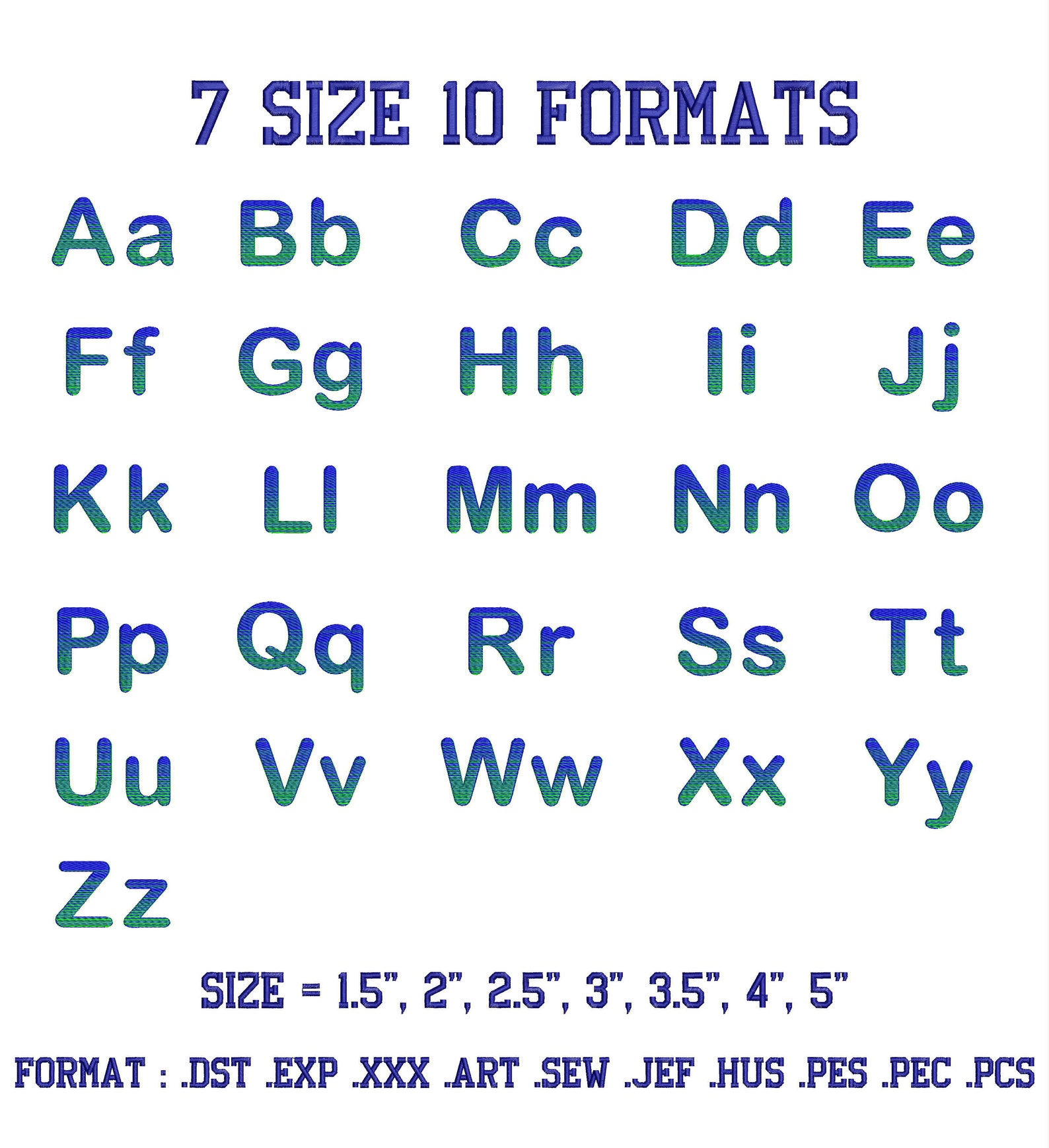 Arial Round Blending Embroidery Fonts Machine Embroidery - Etsy