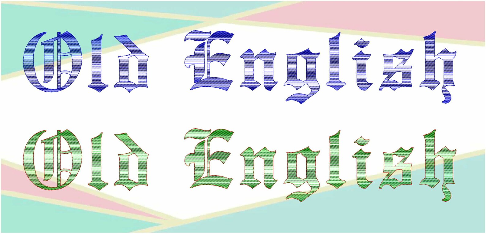 Old English Sketch Font Monogram Alphabet Font Machine | Etsy