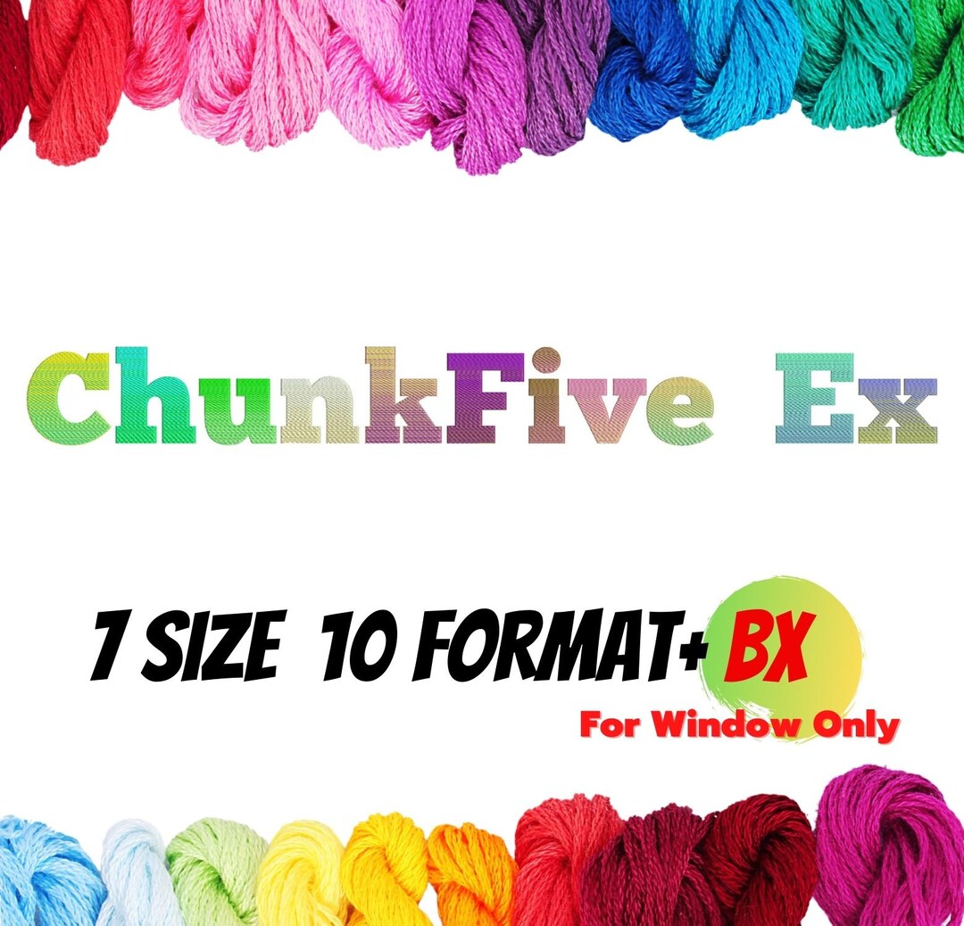 Chunk Five Ex Blending Embroidery Fonts,machine Embroidery Designs ...