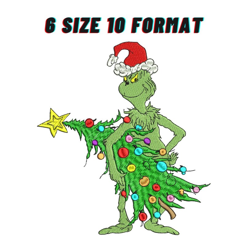 Grinch Cartoon Tree - Etsy