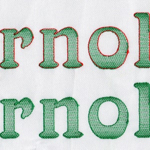 Arnold Sketch Embroidery Font Machine Embroidery Designs Monogram ...