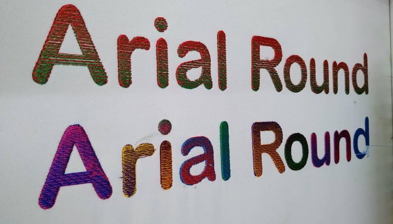 Arial Round Blending Embroidery Fonts Machine Embroidery - Etsy