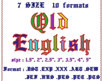 2 Color Embroidery Font | Etsy