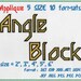 Angle Block Applique Font Embroidery Designs Machine Embroidery Designs ...