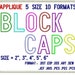 Block Caps Applique Font Embroidery Designs Machine Embroidery Designs ...