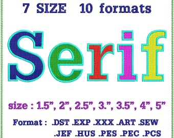 2 Color Embroidery Font | Etsy