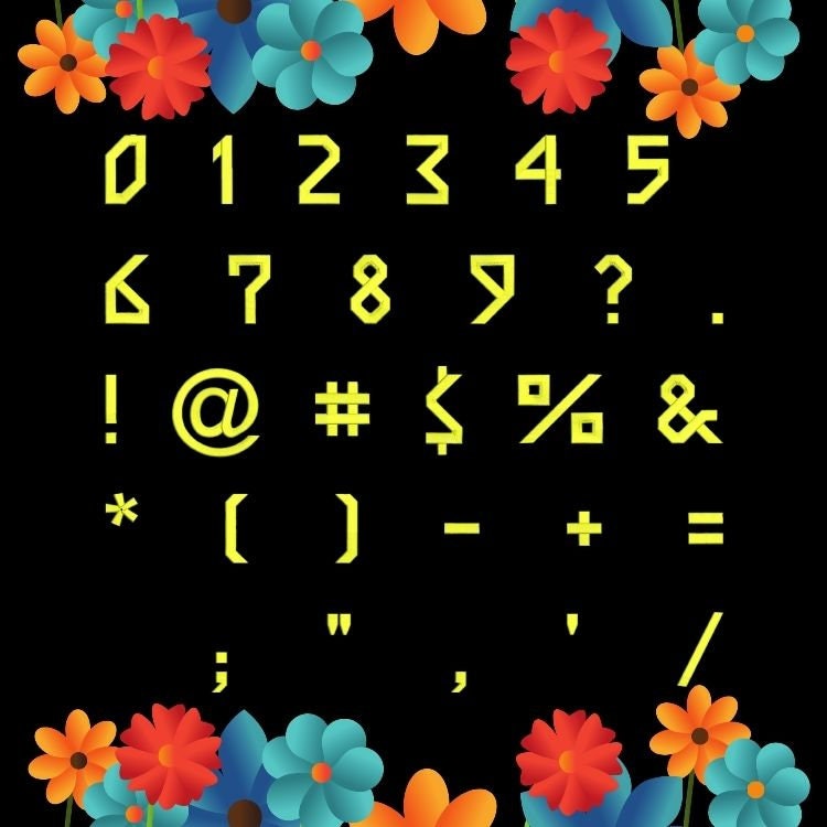 Angle Block Embroidery Fontspesdstembroidery - Etsy