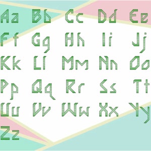 Angle Block Sketch Embroidery Font Machine Embroidery Designs Monogram ...