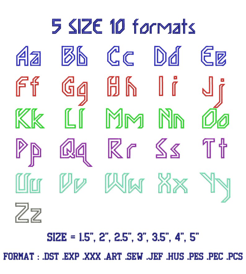 Angle Block Applique Font Embroidery Designs Machine Embroidery Designs ...