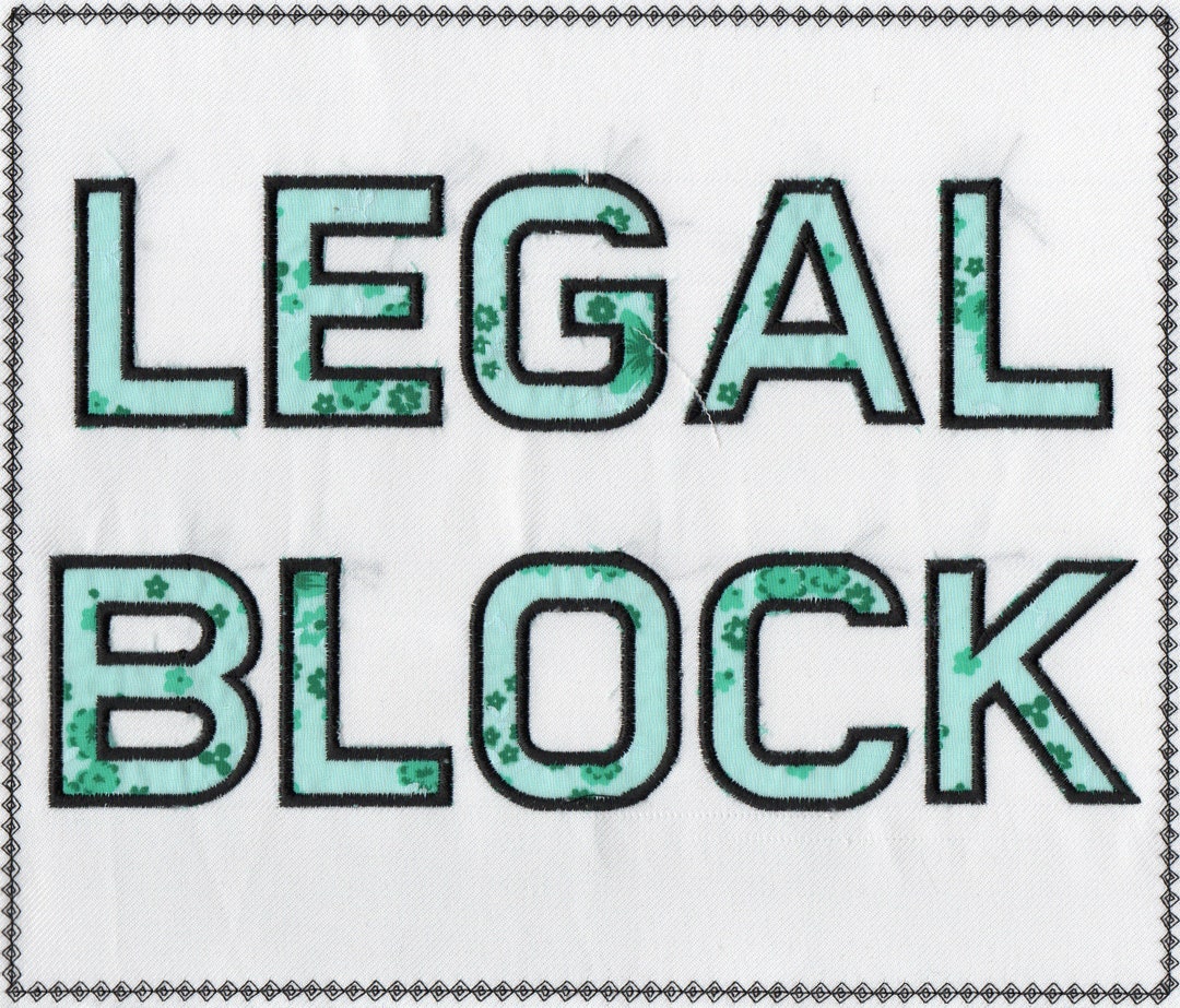 Legal Block Applique Font Embroidery Designs Machine Embroidery Designs ...