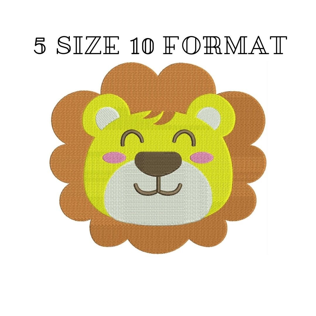 Cute Lion Embroidery Designs,cartoon Machine Embroidery Files,animal ...