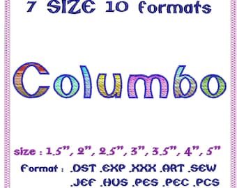 Arial Round 3 Colorfillsatin Embroidery Fonts Machine Embroidery ...