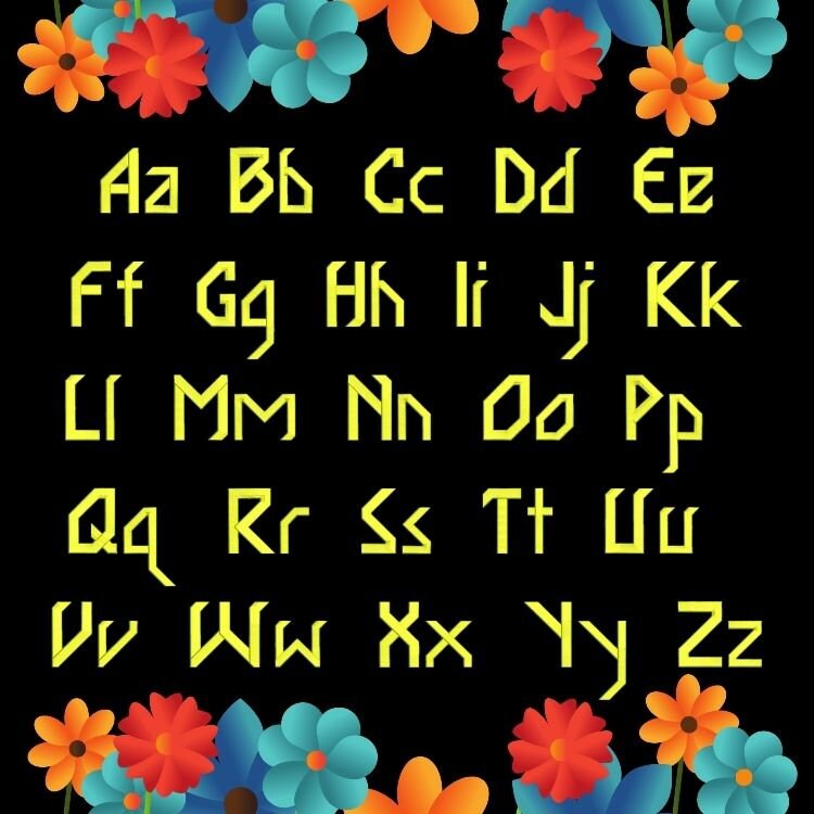 Angle Block Embroidery Fontspesdstembroidery - Etsy