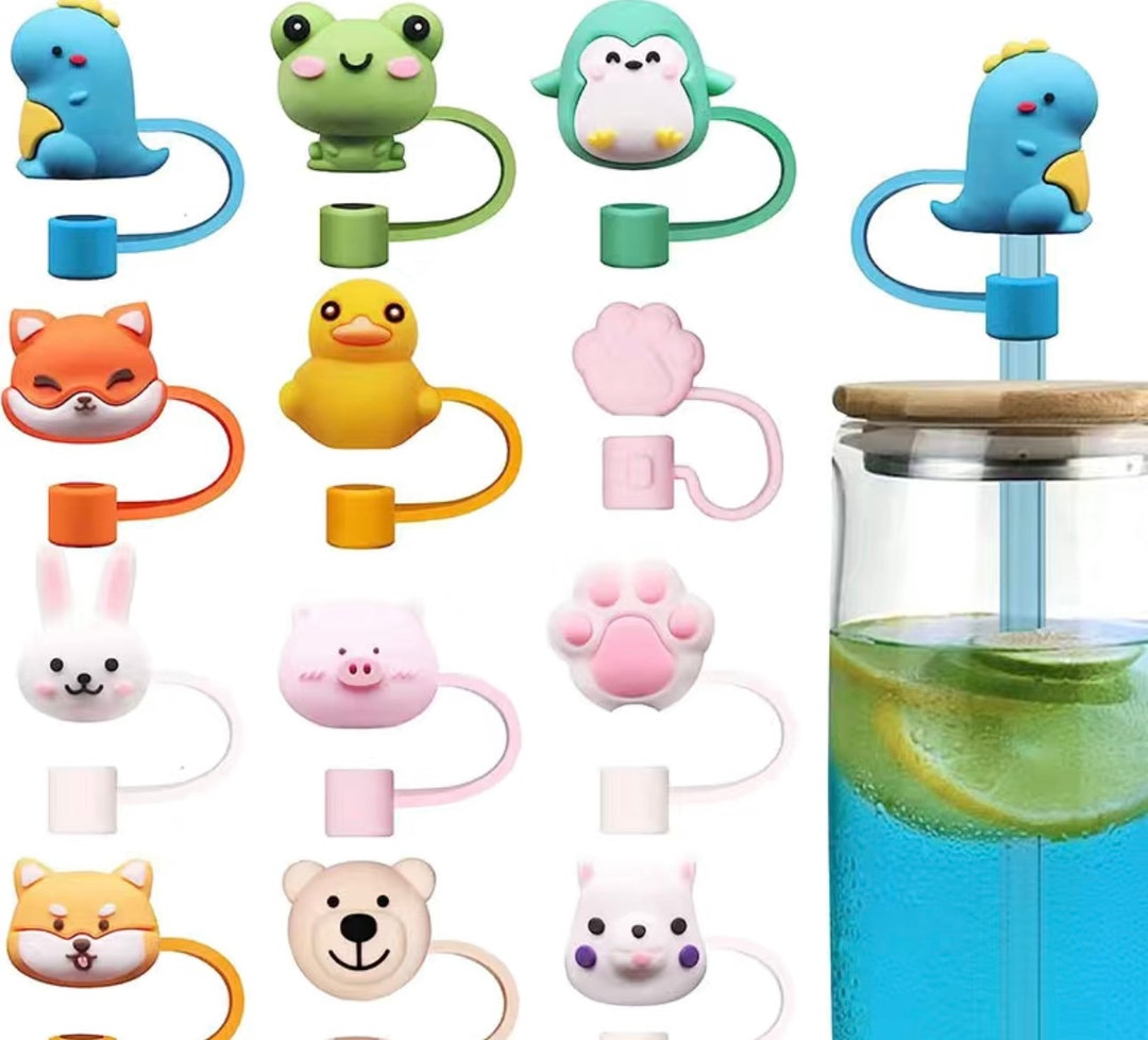 Cute Animal Straw Toppers - Etsy