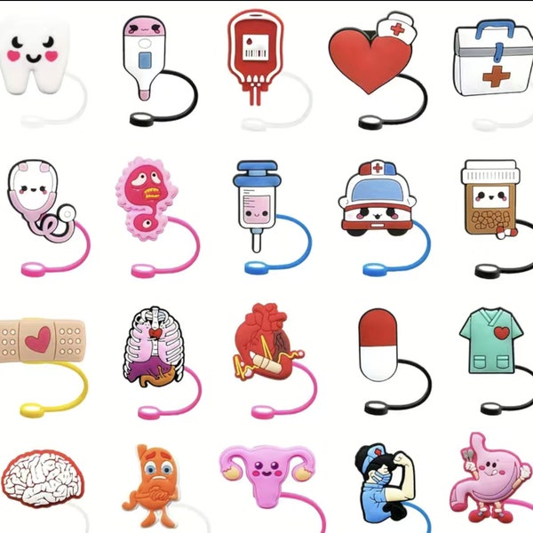 Medical Straw Toppers - Etsy