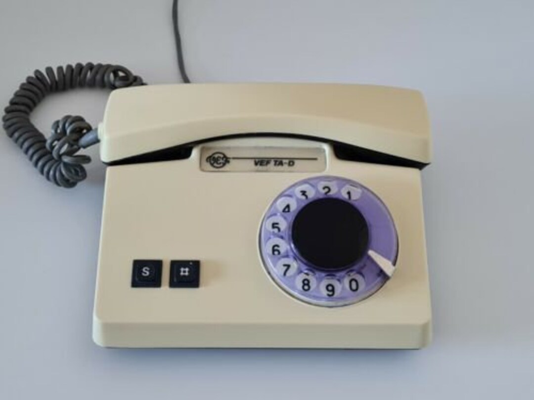 Vintage Rotary Phone Dial Desk Telephone Office Decor Made - Etsy