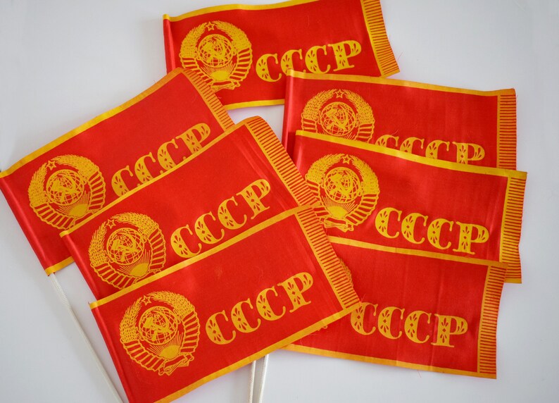 Soviet red flags Soviet vintage Russian flags Collectible Flags USSR ...
