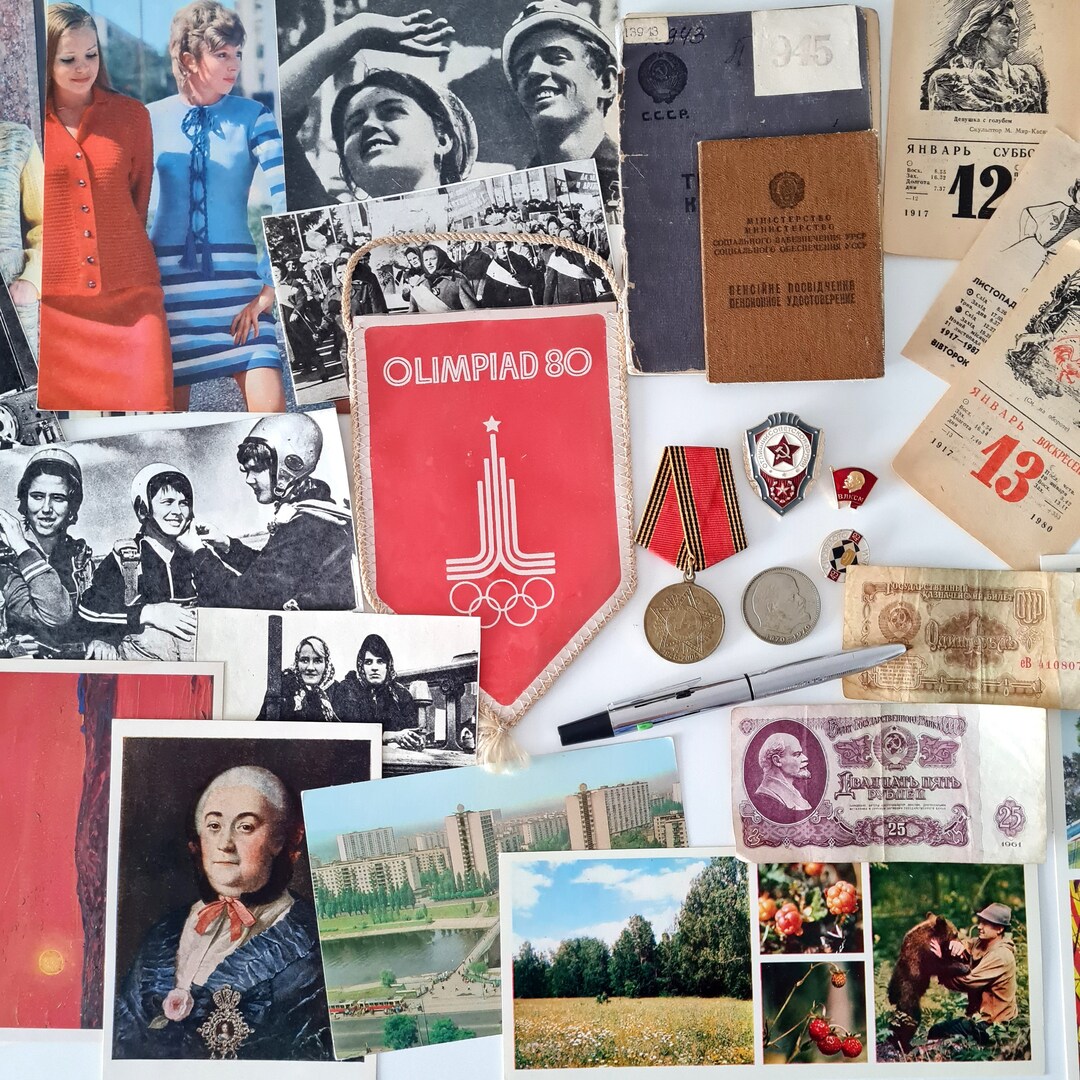 A Lot of Soviet Vintage Items, Soviet Memorabilia, Unique Items From ...