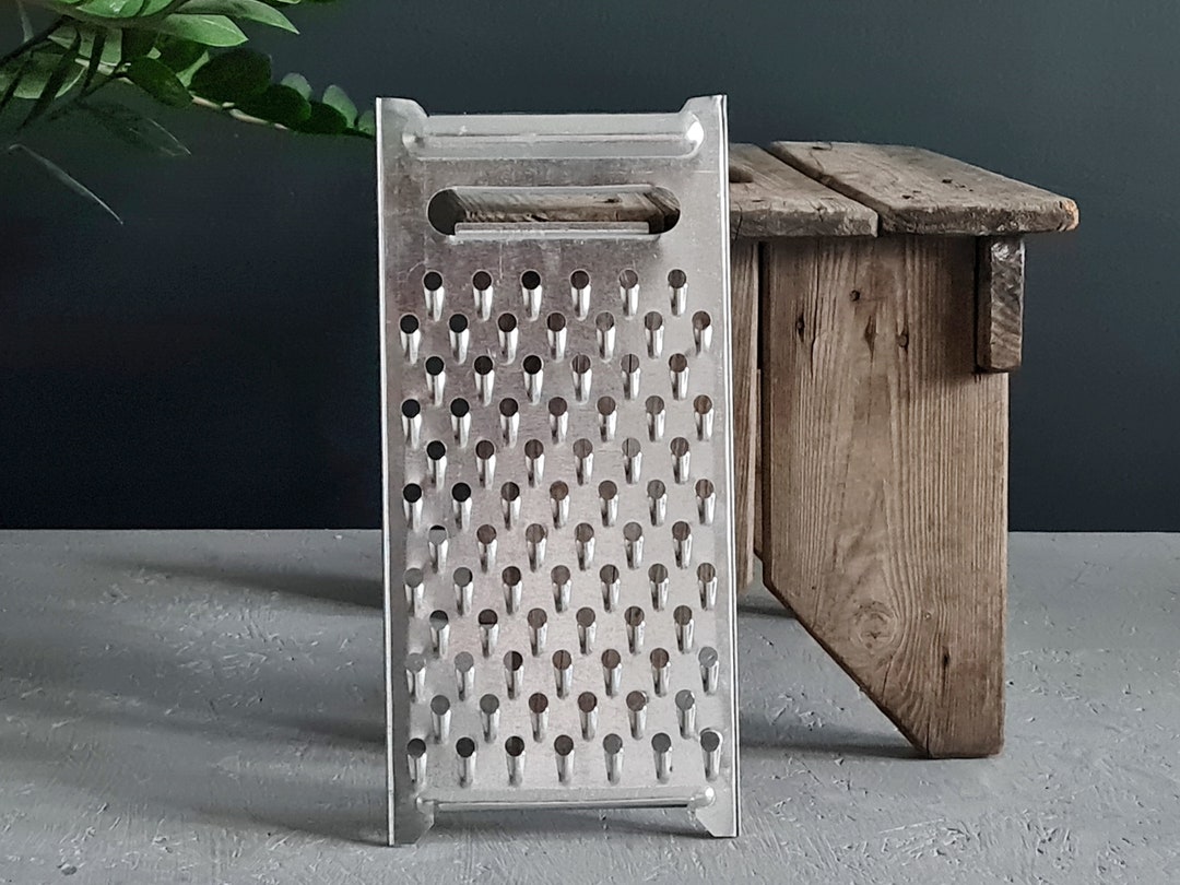 Large Metal Grater, Vintage Rustic Grater for Vegetables, Antique ...