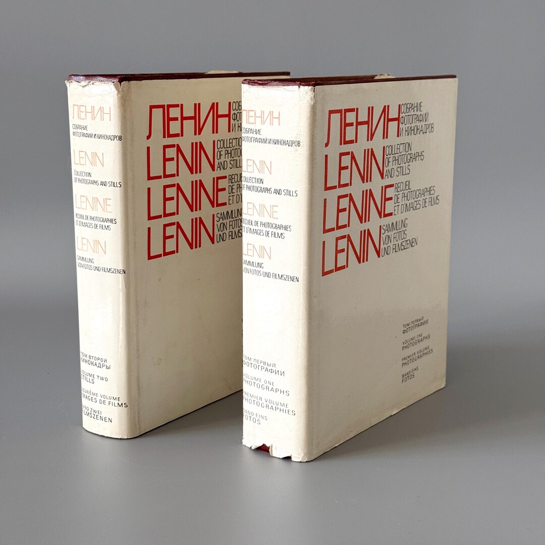 Vintage Lenin Photo Books (set of 2) – Collection of Photographs and ...