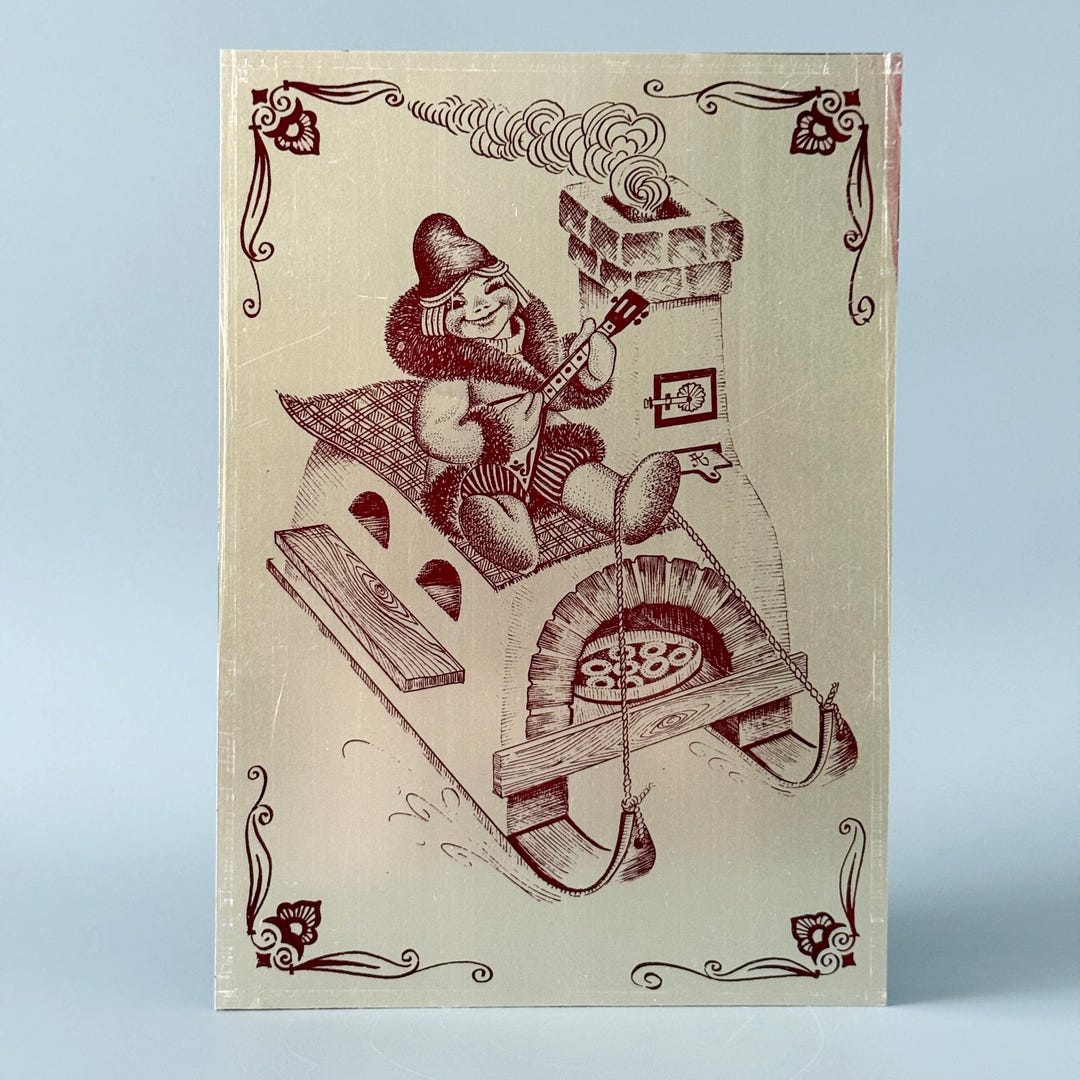 Vintage Russian Fairy Tale Metal Plaque – Emelya the Simpleton | 1970s ...
