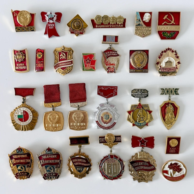 Ussr Pin Badge Medal - Etsy