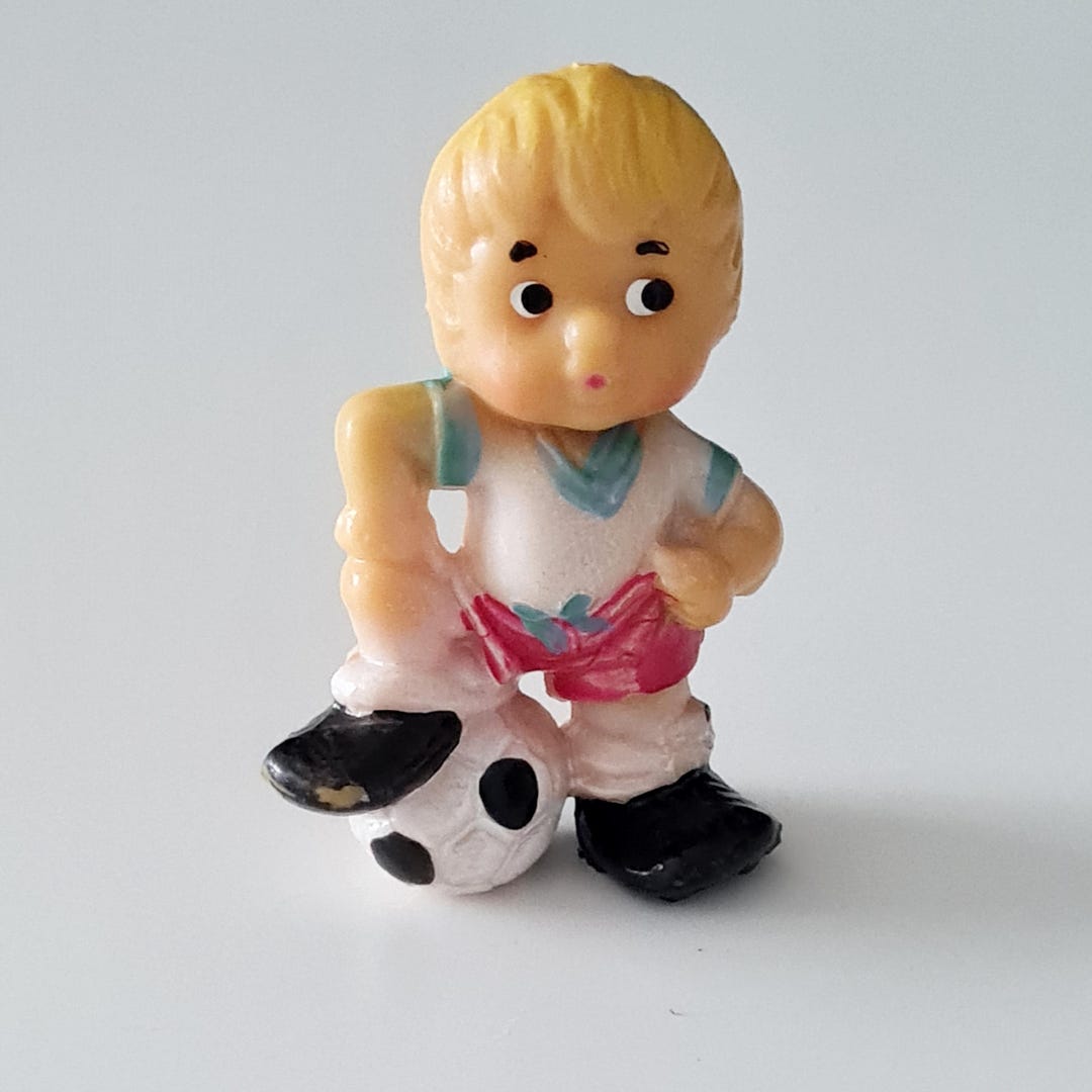 Vintage Rubber Toy Small Football Player Toy - Etsy