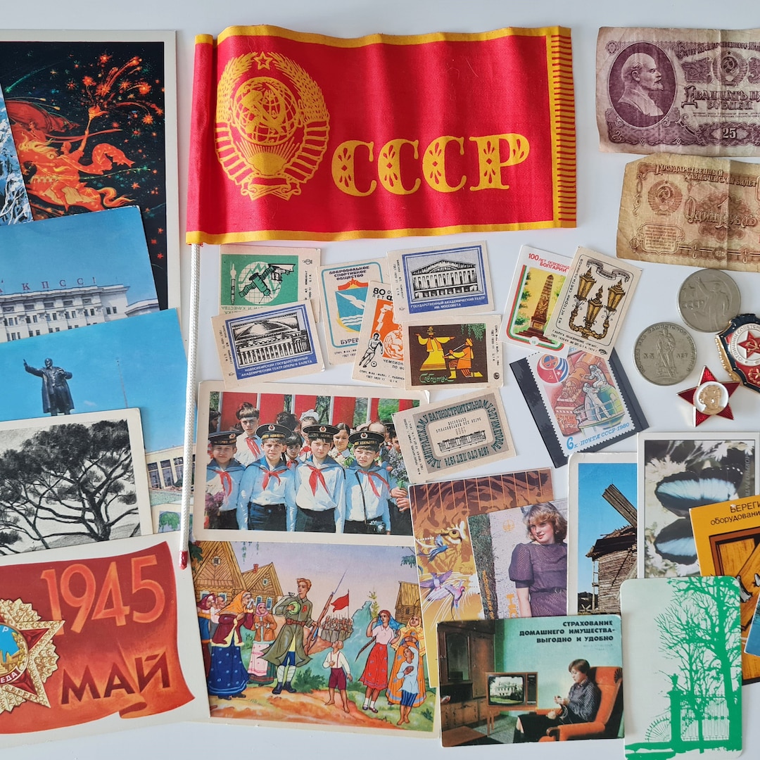 Soviet Vintage, Lot of Items, USSR Products, Soviet Memorabilia, Unique ...