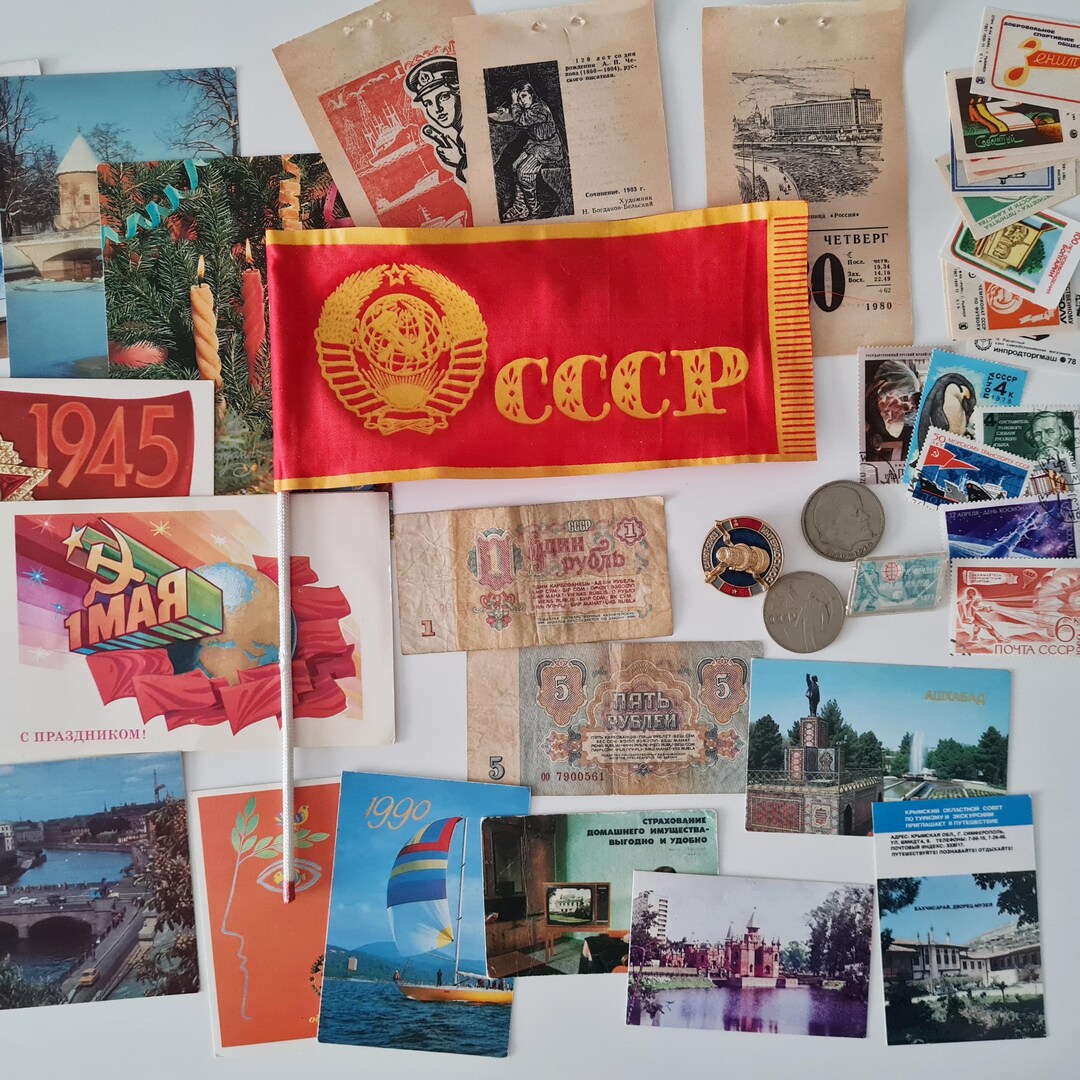 Soviet Vintage, Lot of Items, USSR Products, Soviet Memorabilia, Unique ...