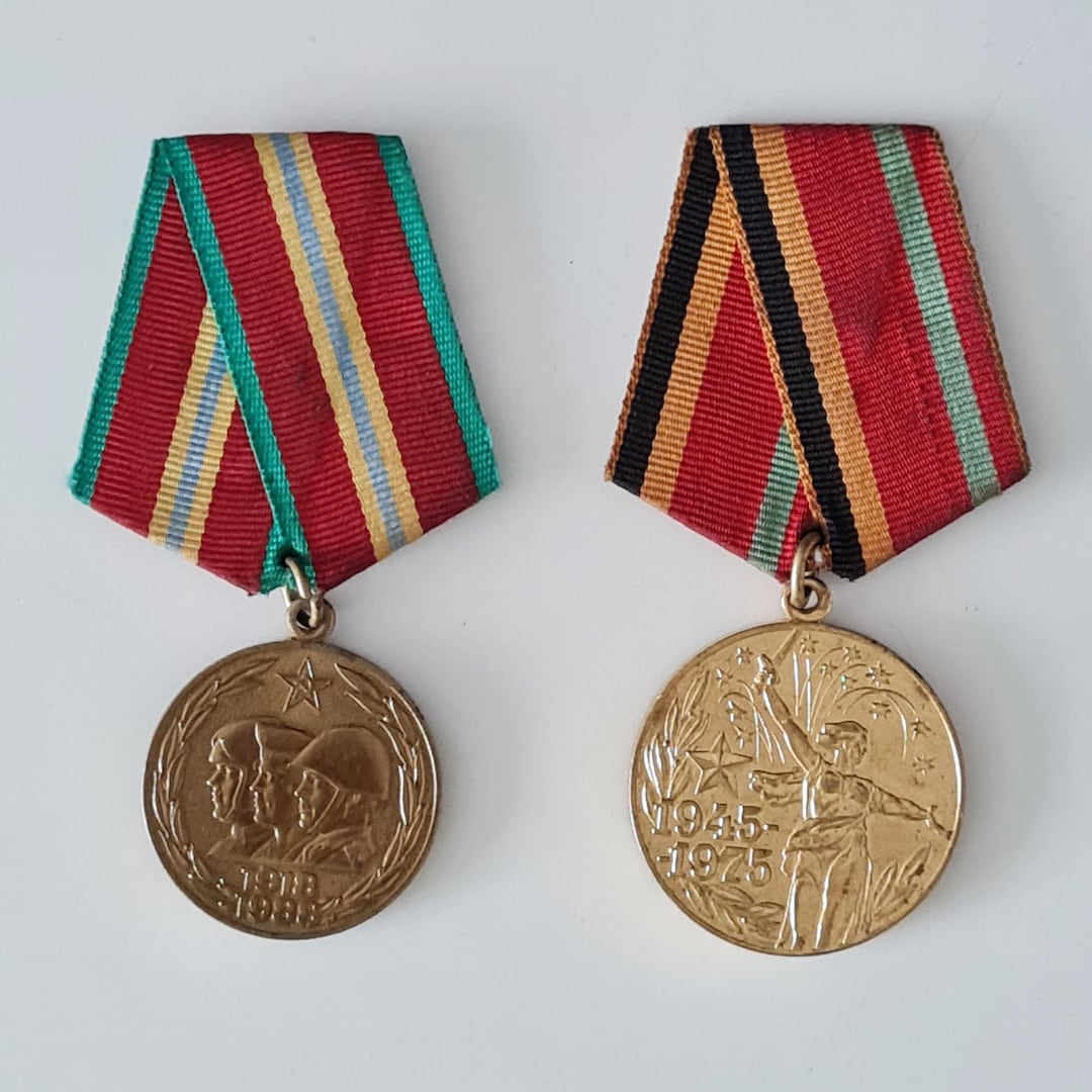 Soviet Vintage Medals, Russian Anniversary Medals, Great Patriotic War ...